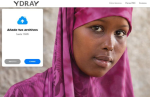 Con Ydray podrás enviar archivos de hasta 10 GB gratis y sin registro
