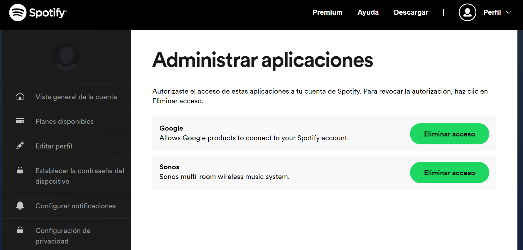 spotify administrar - HackerGirl